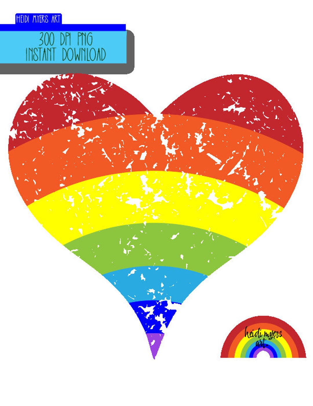 Distressed Rainbow Heart PNG, Rainbow Tshirt Design, LGBTQ Tshirt ...