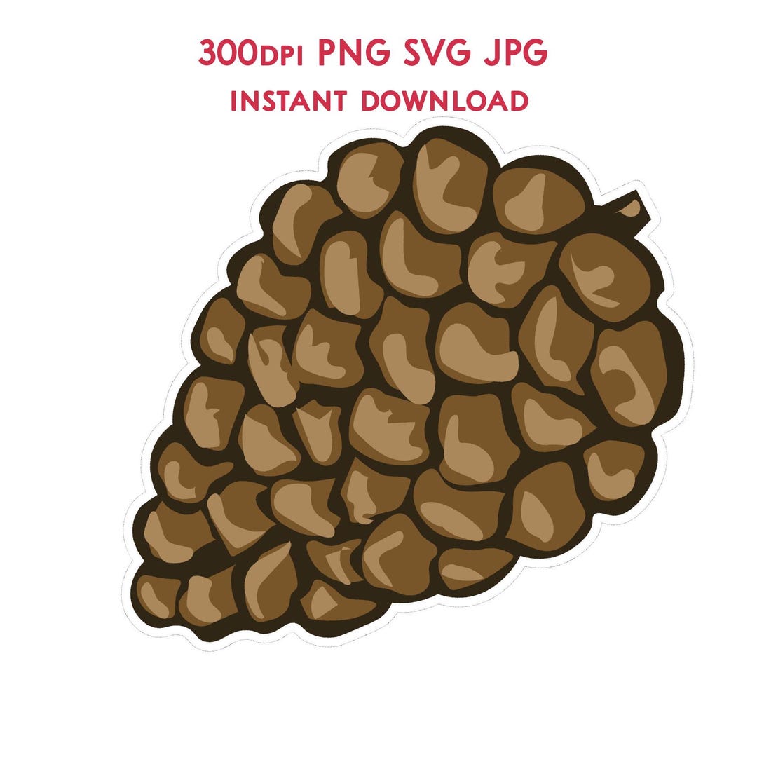 Pinecone Clip Art and Cut File for Fall Decor - Etsy