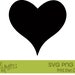 Big Fat Heart SVG PNG JPG, Black Heart, Love Icons Svg, Heart T-shirt ...