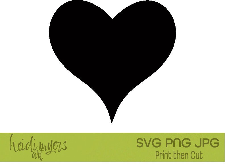 Big Fat Heart SVG PNG JPG, Black Heart, Love Icons Svg, Heart T-shirt ...