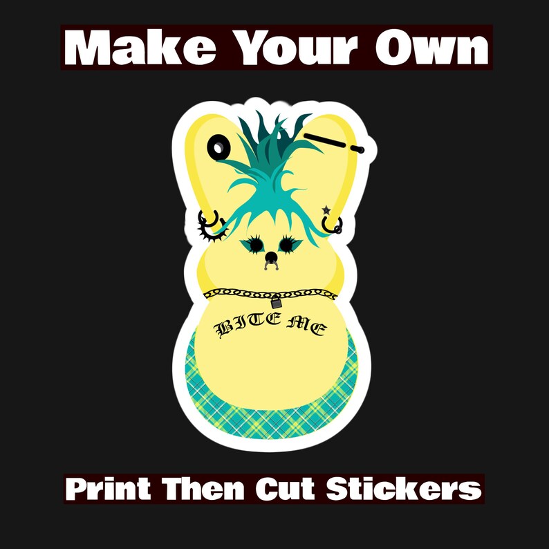 Goth Peeps PNG JPG Whimsigoth Clip Art Peeps Print and Cut - Etsy