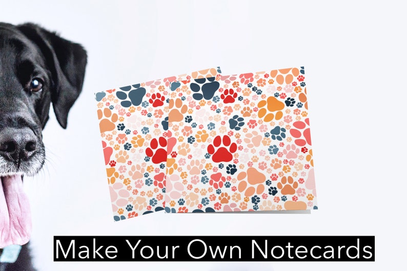 Paw Print Digital Seamless Repeat Field of Poppies Palette of Orange ...