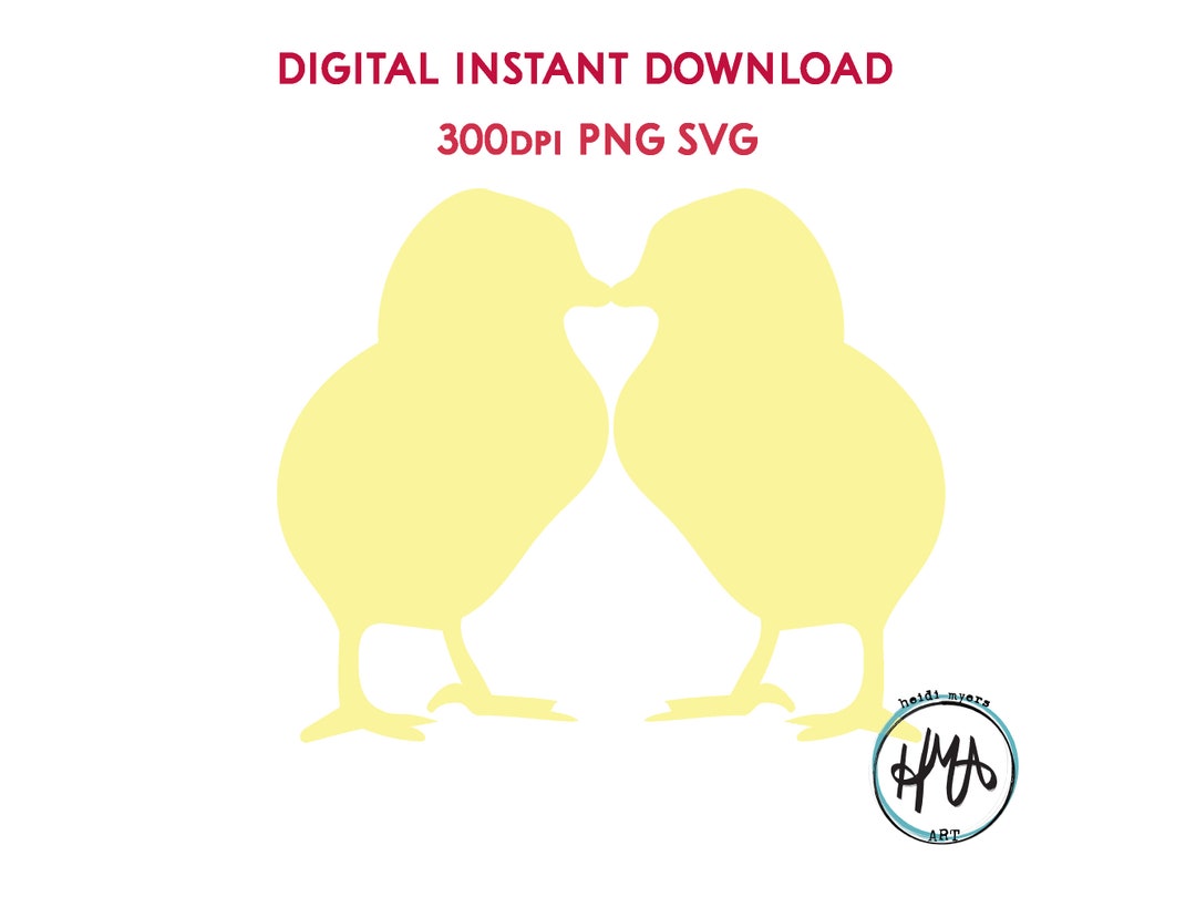 Chicks SVG PNG JPG Spring & Easter Icon Silhouette Use for Easter ...