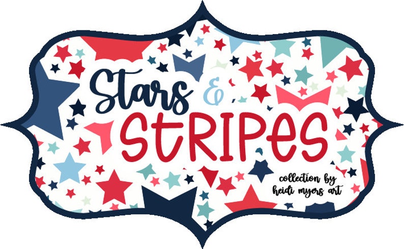 Americana Red White & Blue Streamers Digital Seamless Repeat ...