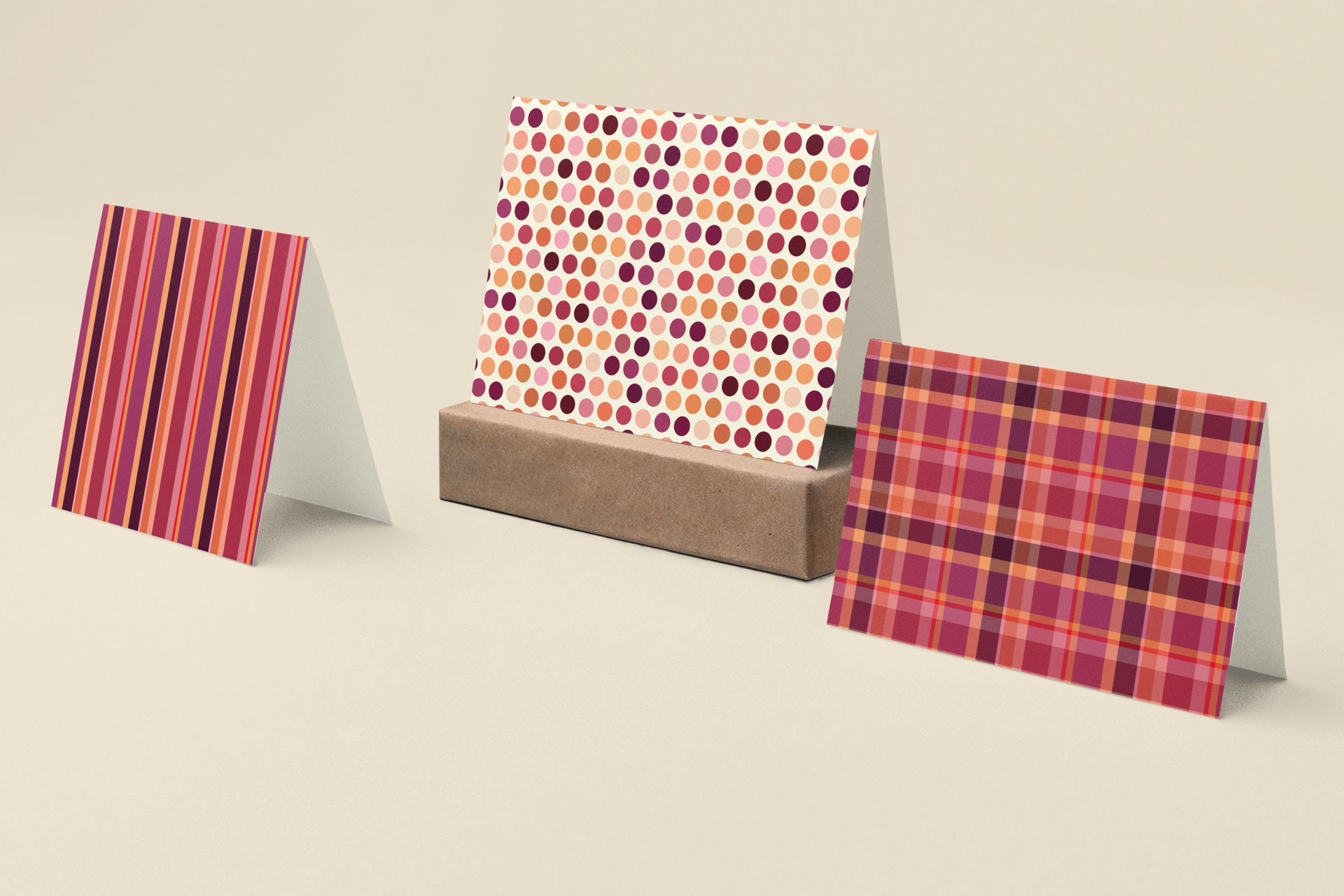 Autumn Maple Stripe Digital Seamless Repeat, 12x12 300dpi PNG, Instant ...