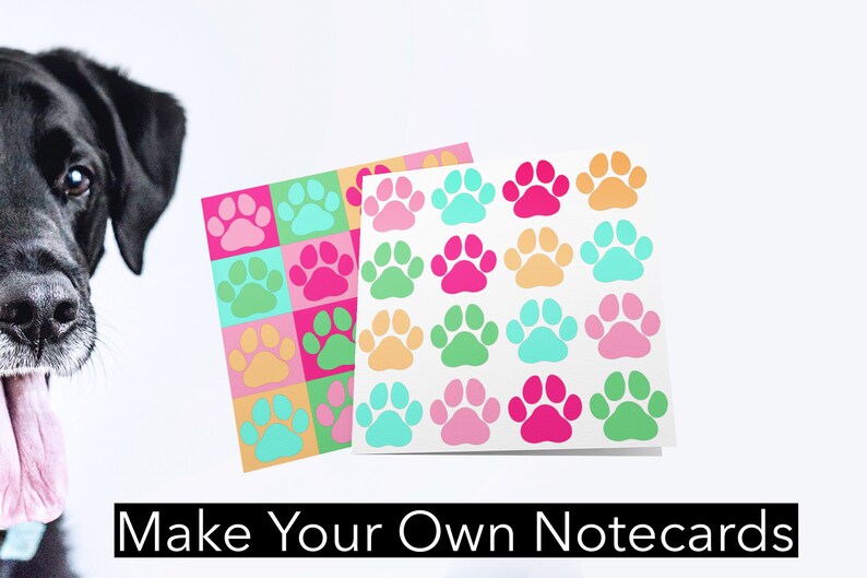 Paw Print Grid SVG/PNG/JPG, Tropical Colors, Paw Print Tshirt Design ...