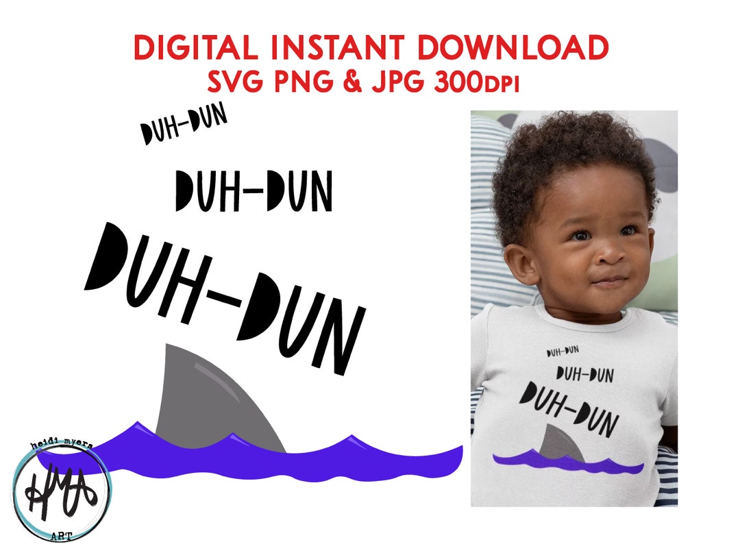 Shark Duh-dun X3 Svg Png Jpg, Shark Design for Machine Cutting ...