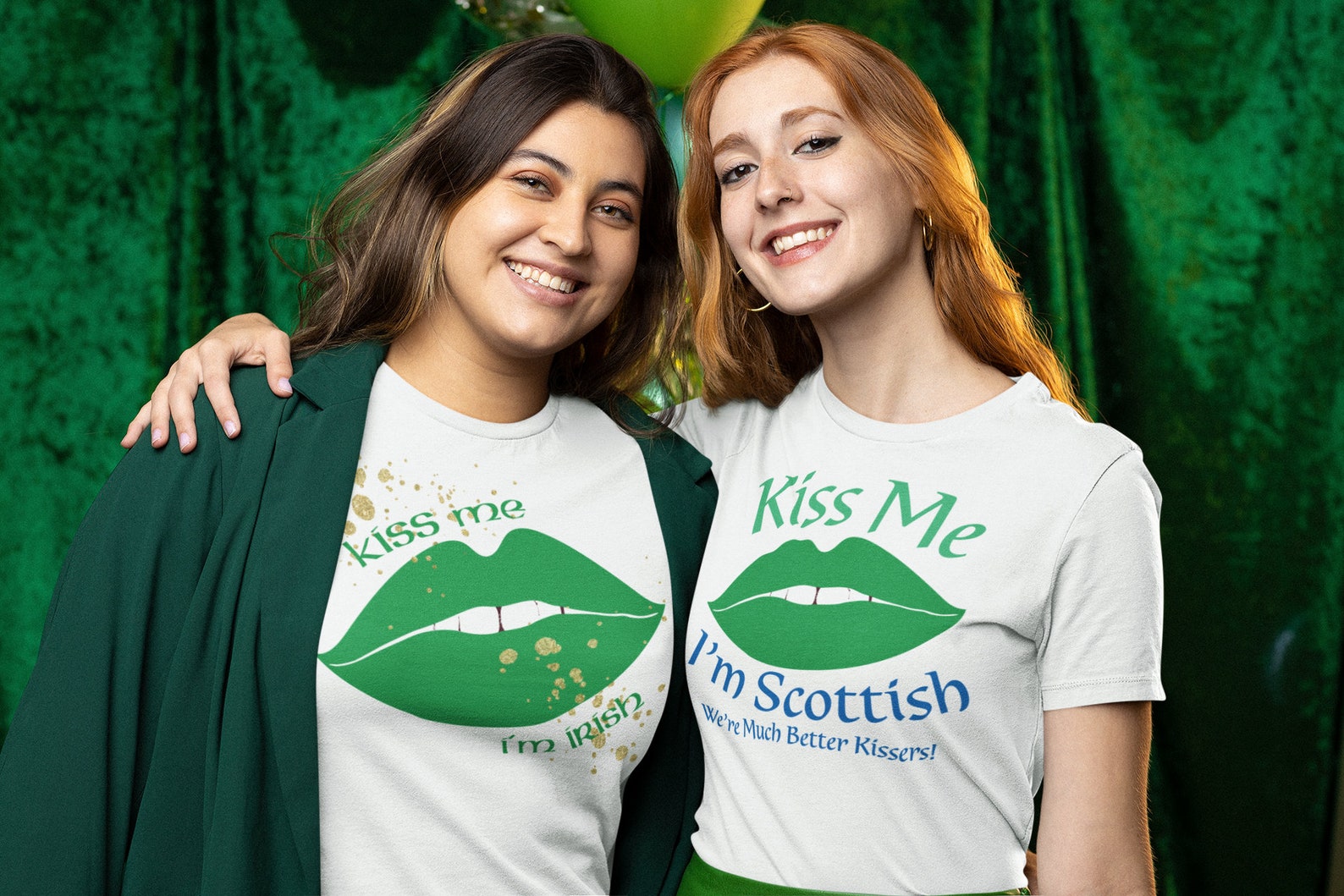 St Patrick's Day SVG PNG DXF Kiss Me I'm Scottish Whimsical Clip Art ...