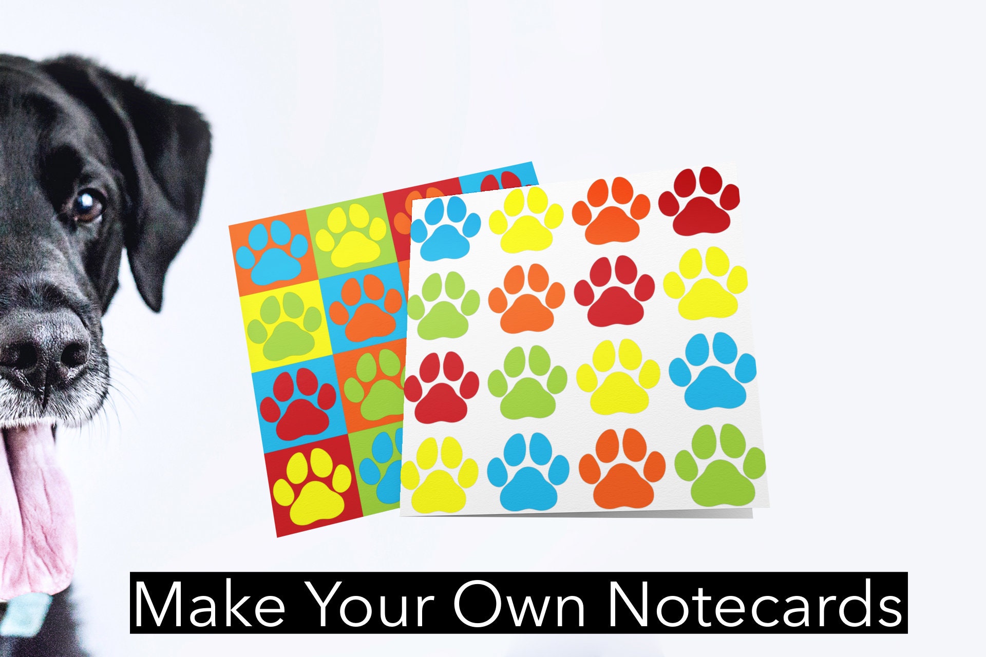 Paw Print Grid SVG/PNG/JPG, Rainbow Colors, Paw Print T-shirt Design ...