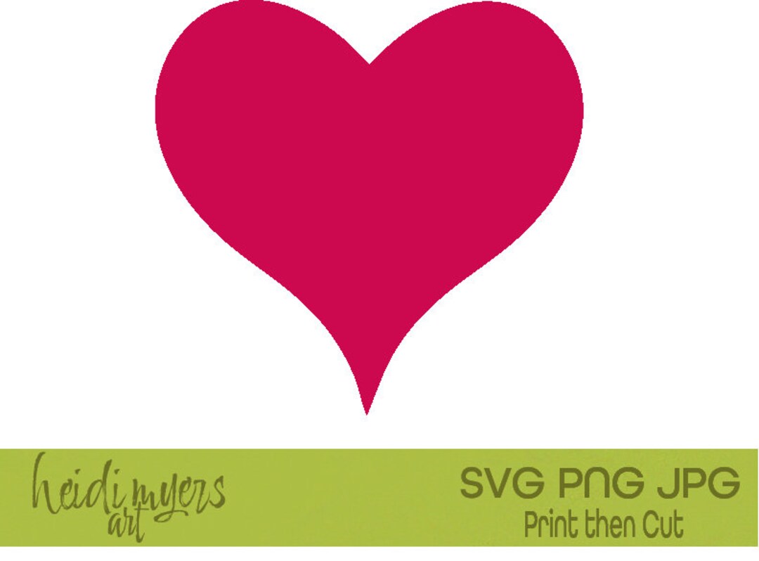 Big Fat Heart SVG PNG JPG Red Heart Love Icons Svg Heart - Etsy