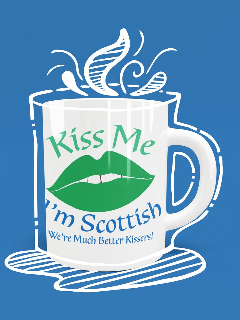 St Patrick's Day SVG PNG DXF Kiss Me I'm Scottish Whimsical Clip Art ...