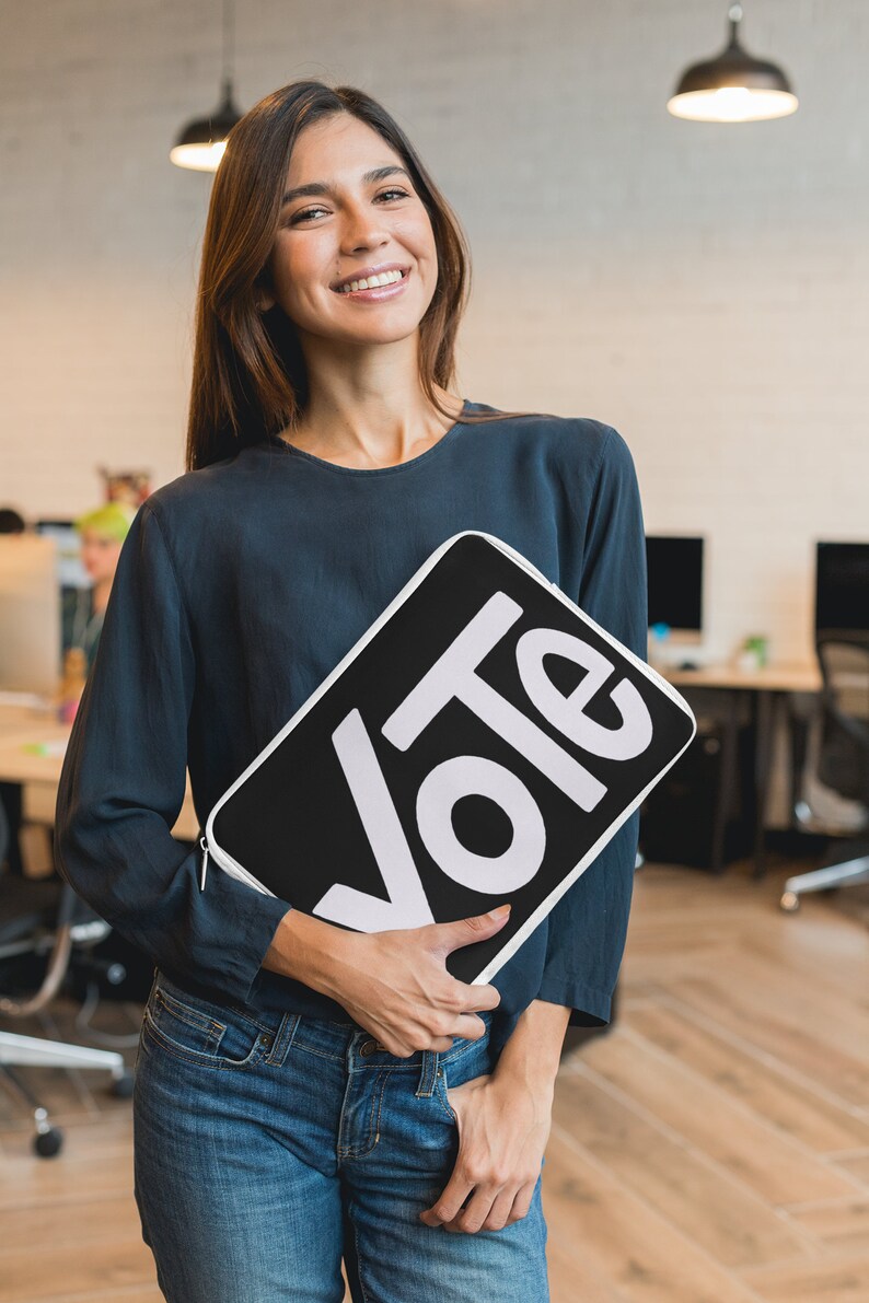 Vote Hand Drawn White on Black PNG Sublimation Print Clip Art Stickers ...