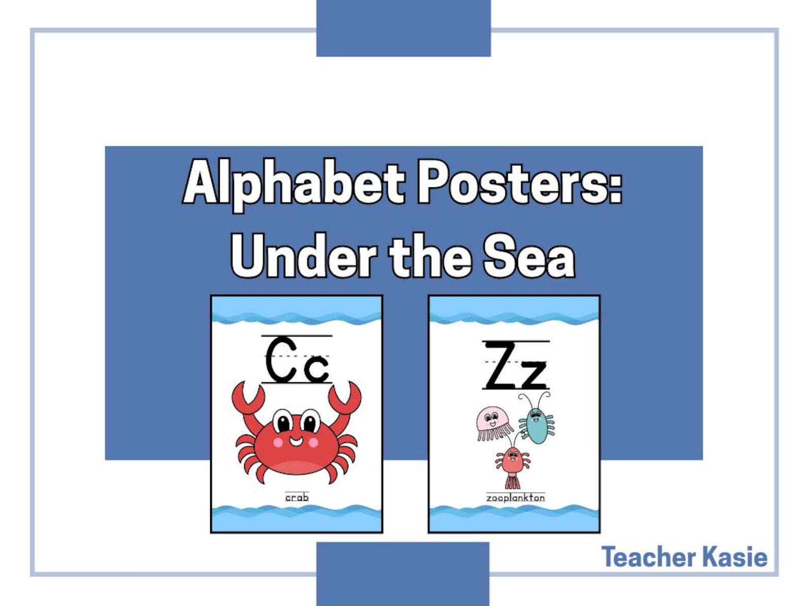 Under the Sea Alphabet Posters - Etsy
