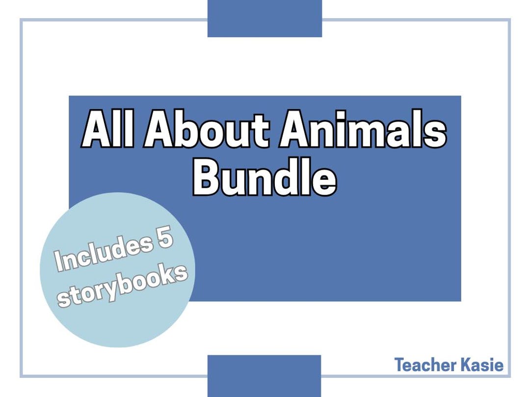 All About Animals BUNDLE!! Includes FIVE Storybooks! - Etsy