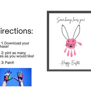 Spring/ Easter HANDPRINT and Thumbprint ART - Etsy