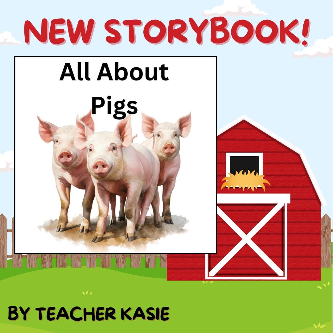 All About Pigs Classroom Nonfiction Storybook - Etsy