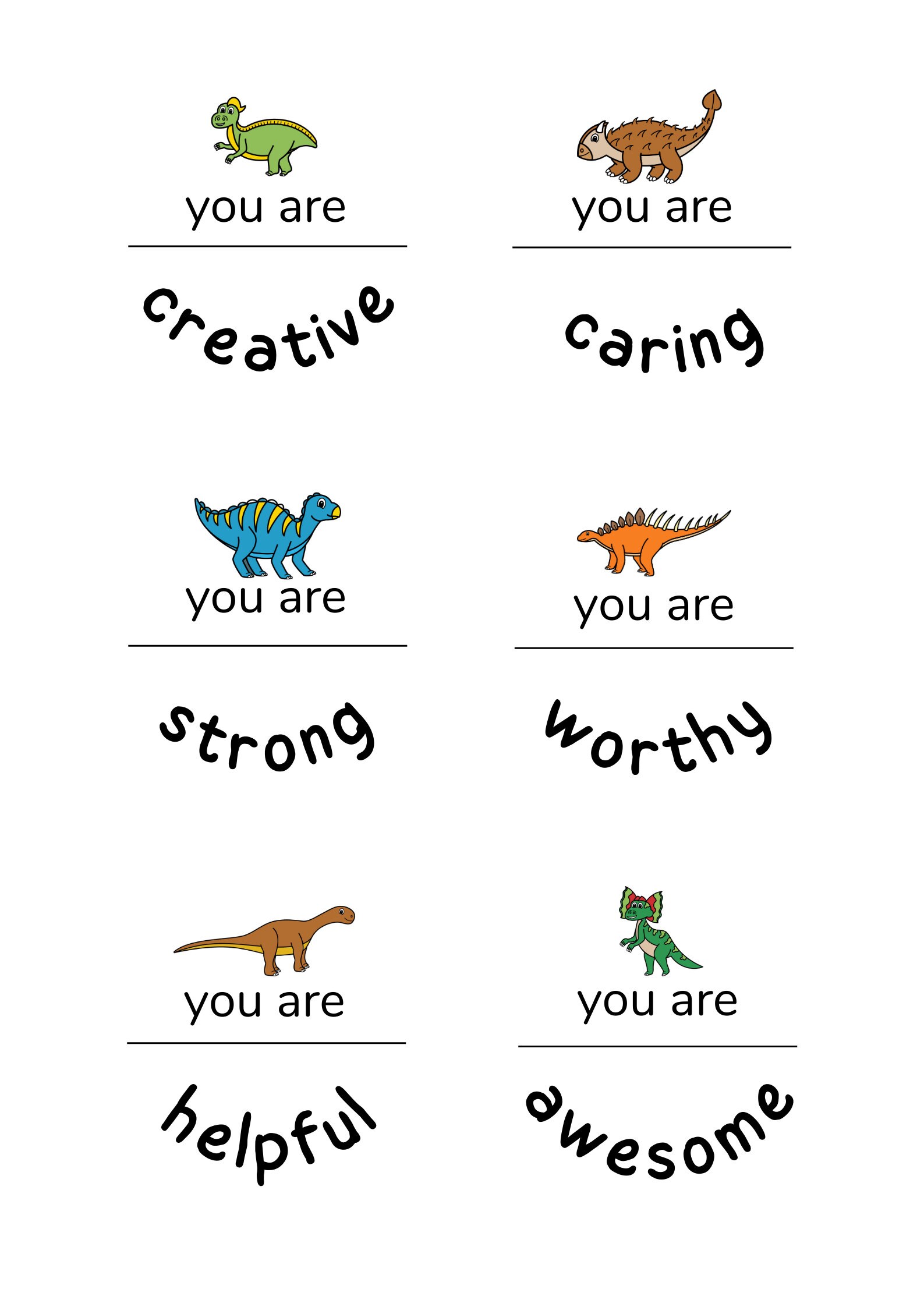 Dinosaur Classroom Rules 8x11 Posters and 2 Sheets of "you Are ...