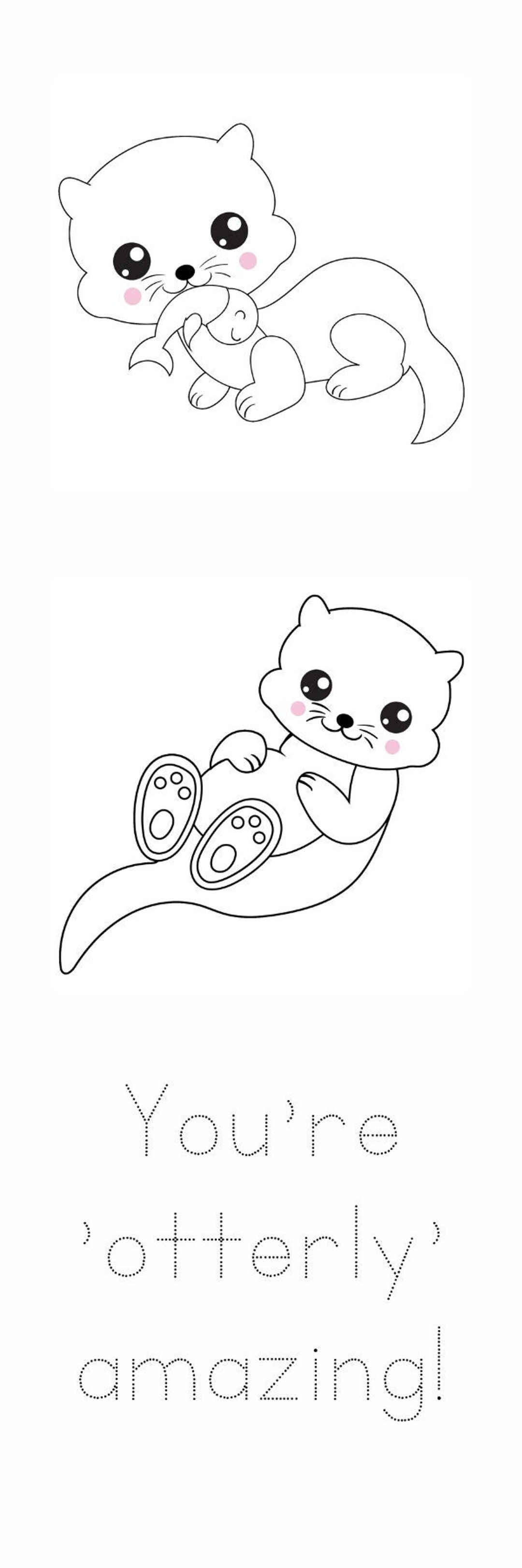 Black and White Printable Traceable Valentines Bookmarks - Etsy