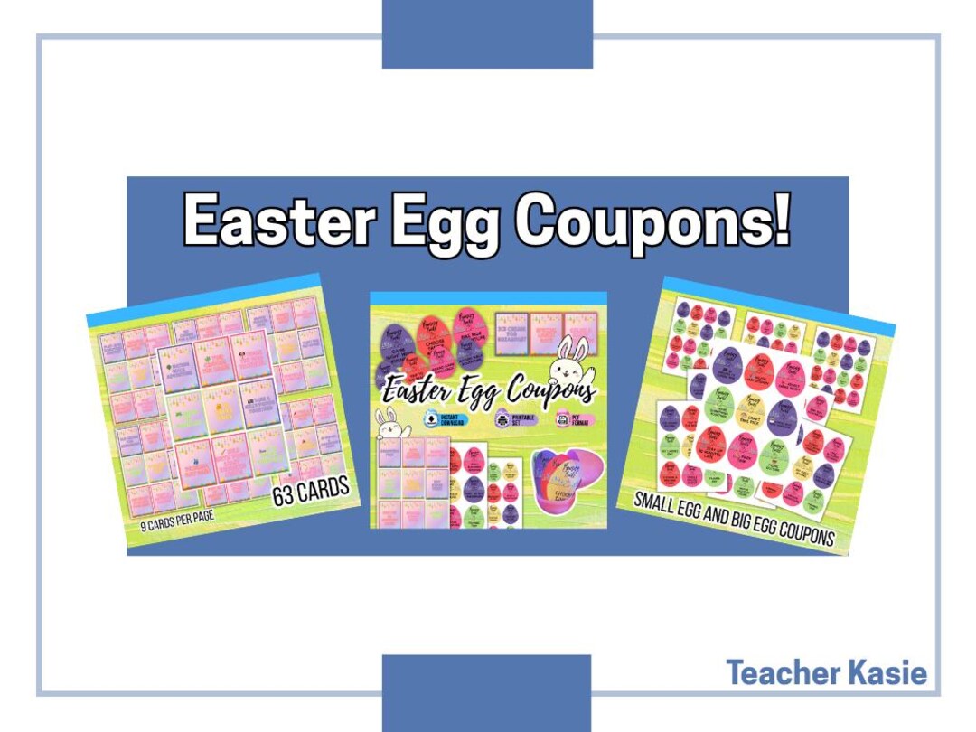 Printable Easter Coupons for Kids – Fun Egg Fillers & Rewards! Skip the ...