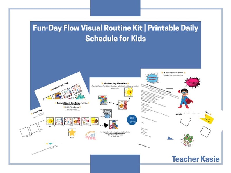 Visual Routine Kit | Daily Schedule, Calm Transitions (digital Download ...