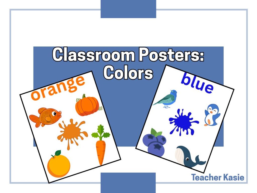 Colors Classroom Posters - Etsy
