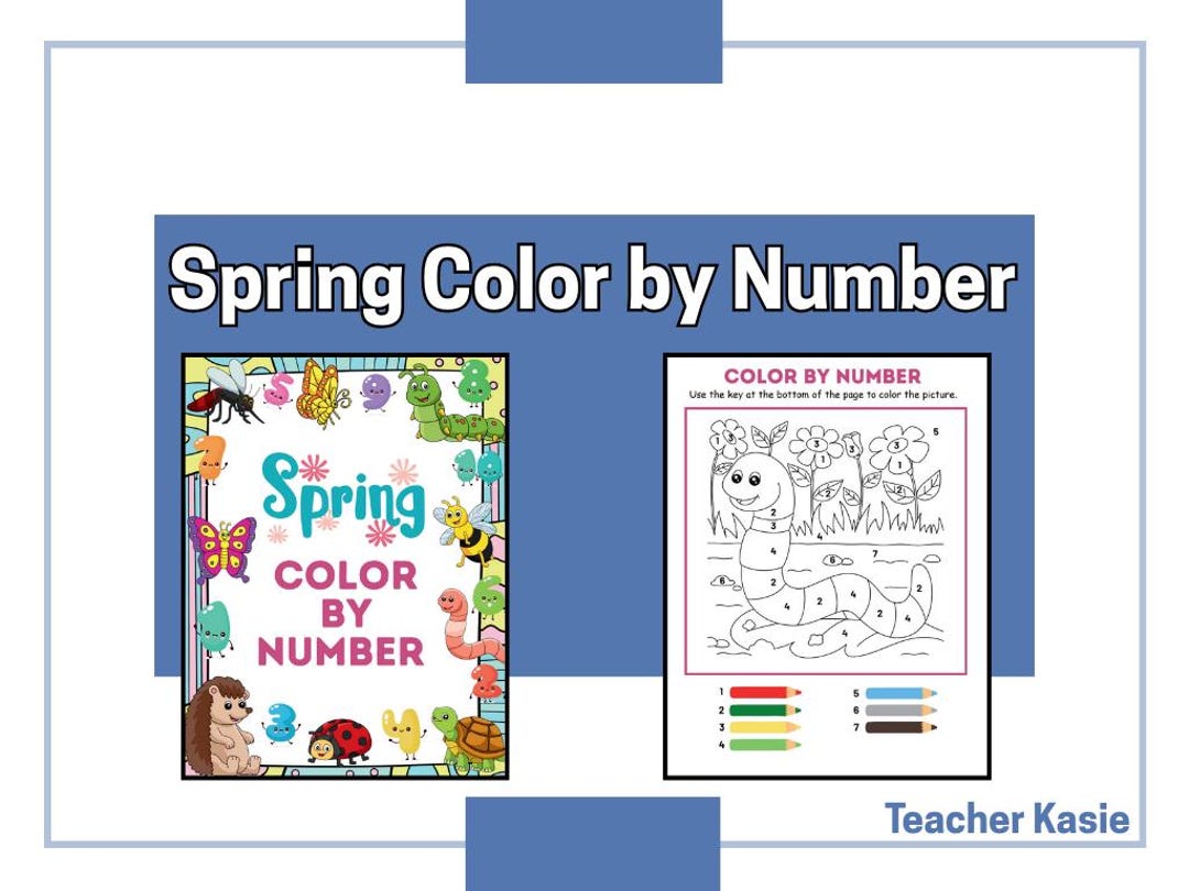 Spring Color-by-number Bundle - Etsy