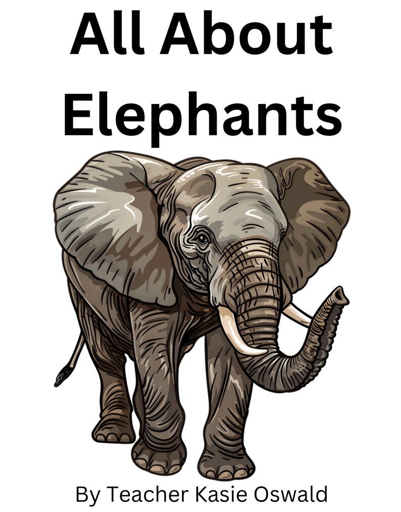 All About Elephants Classroom Nonfiction Storybook - Etsy