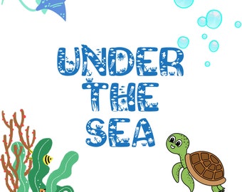 Ocean Animal Alphabet Posters, Under the Sea Printables - Etsy