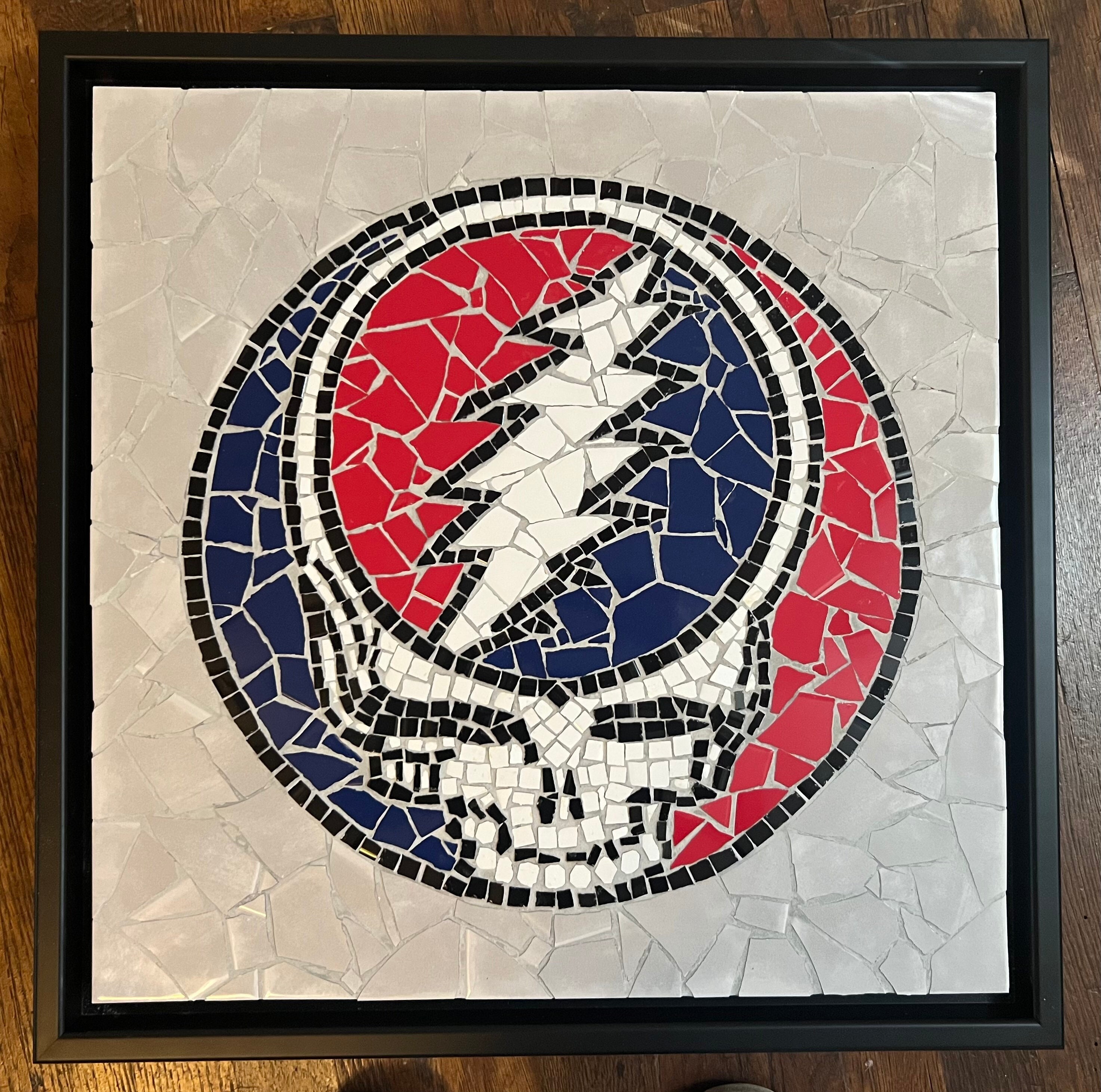 Stealie Face Hand Made Mosaic - Etsy