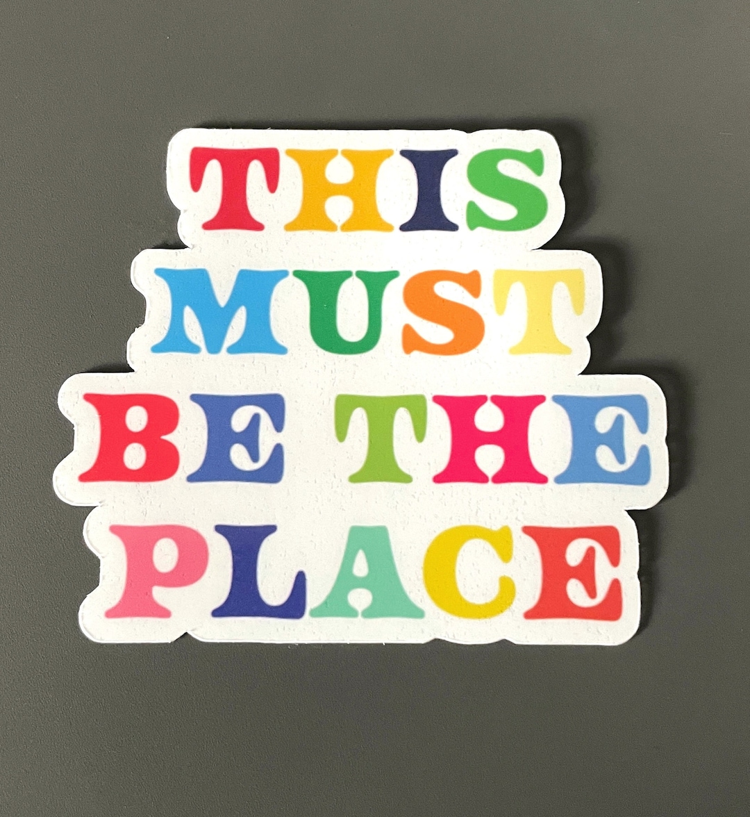 Talking Heads 'this Must Be the Place' Sticker - Etsy