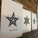 Lino Cut Star Christmas Cards - Etsy UK