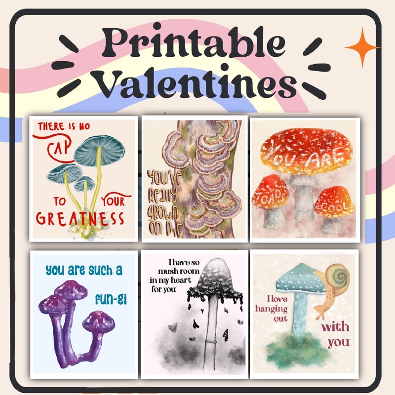 Mushroom Valentines Class - Etsy