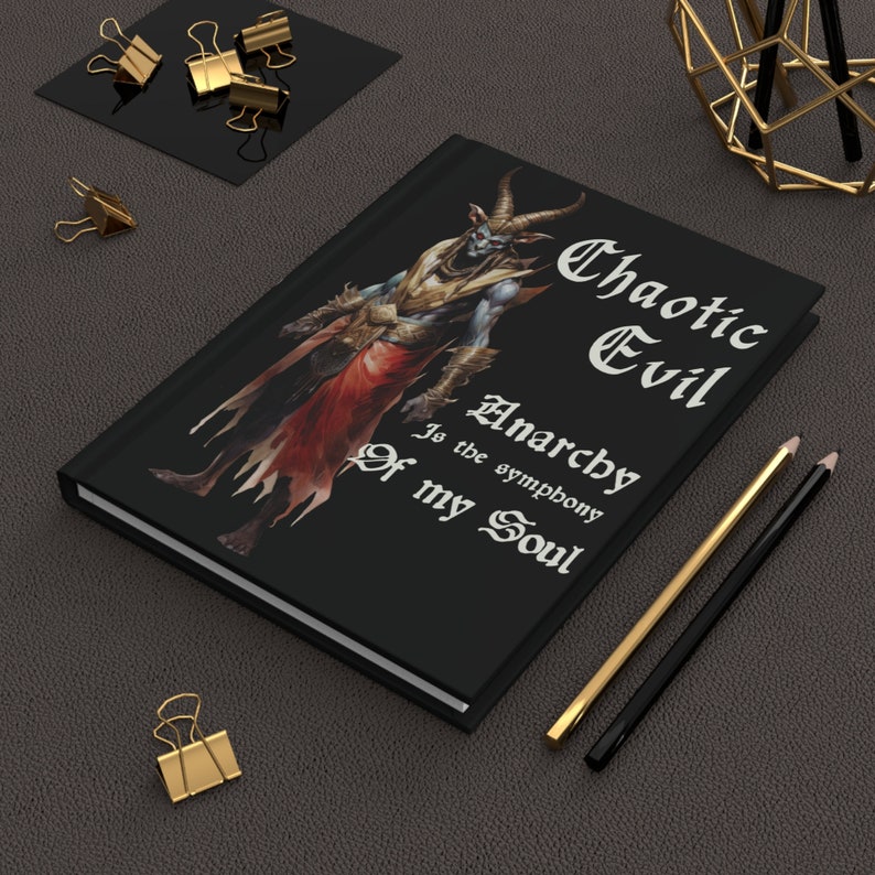 Dnd Custom Journal Chaotic Evil Character Alignment, Campaign Journal ...