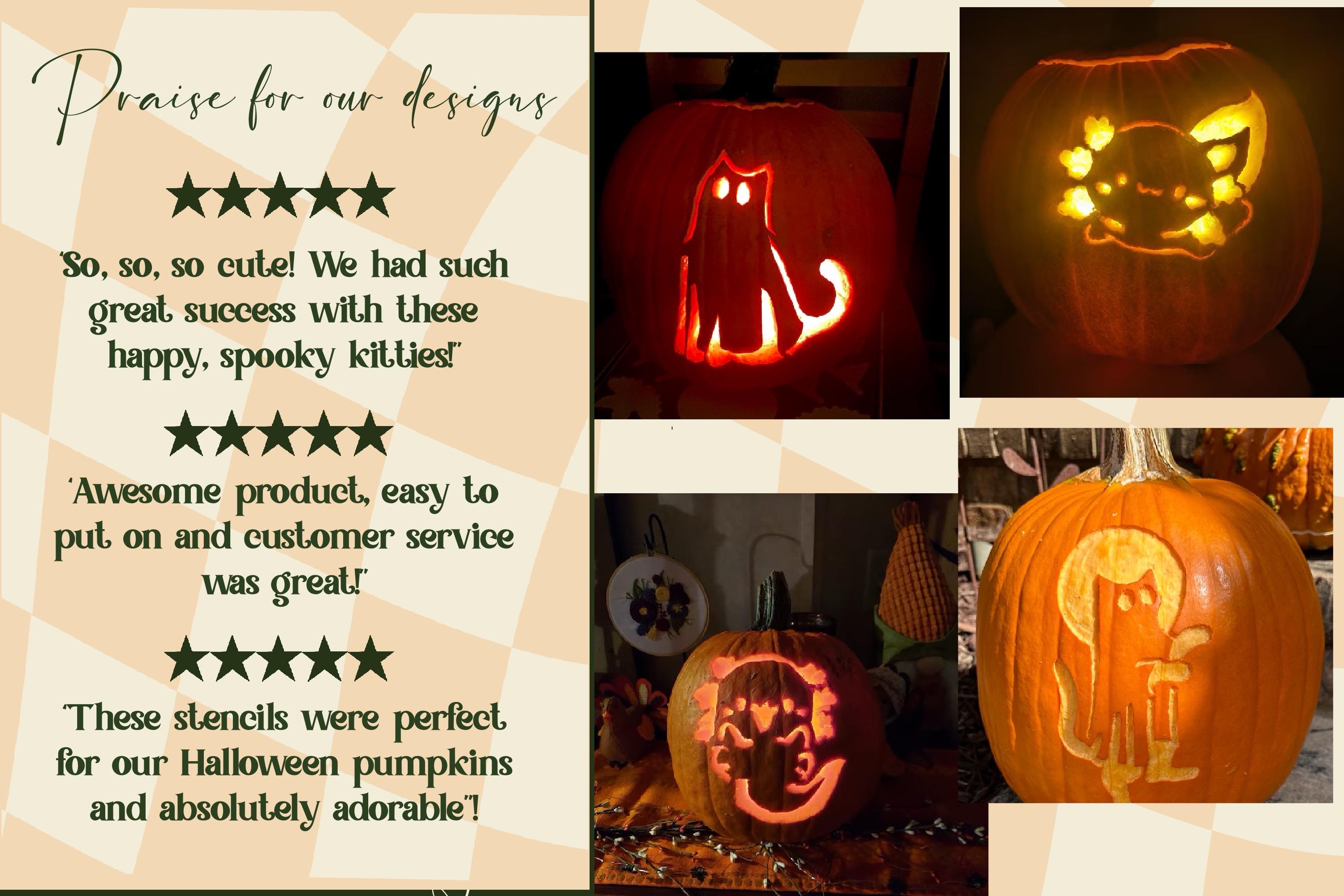 7 Magical Designs for Pumpkin Carving Stencil, Halloween Pumpkin ...