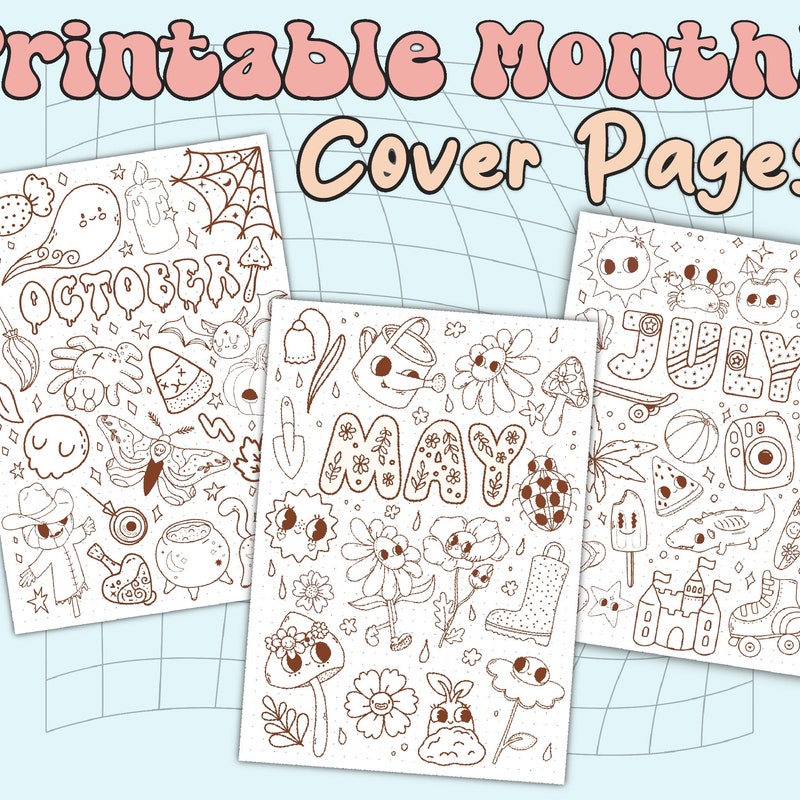 Printable Coloring Journal - Etsy