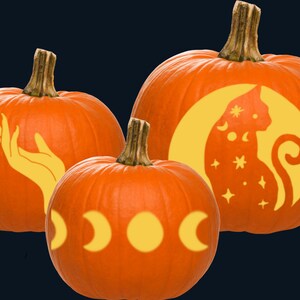 7 Magical Designs for Pumpkin Carving Stencil, Halloween Pumpkin ...
