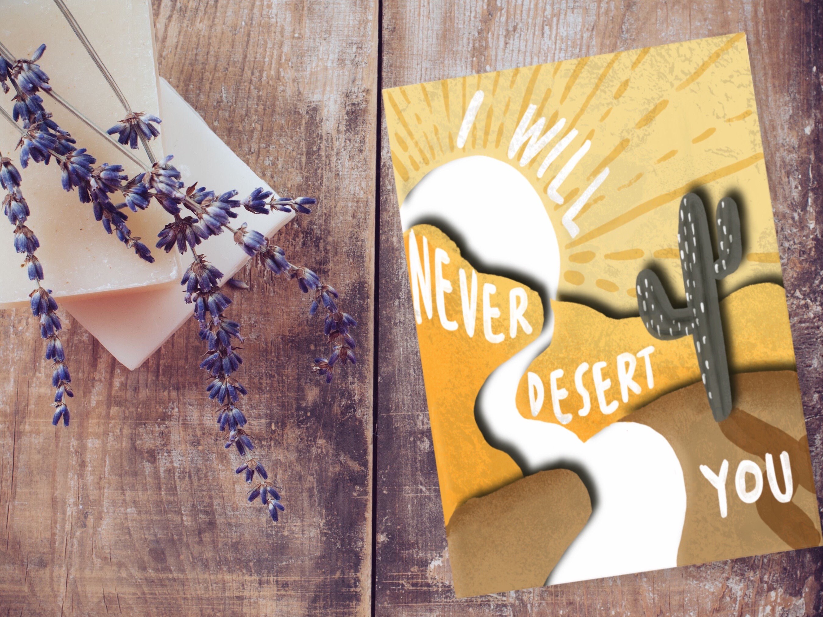 Southwest Desert Illustration Printable Greeting Card for Him ...