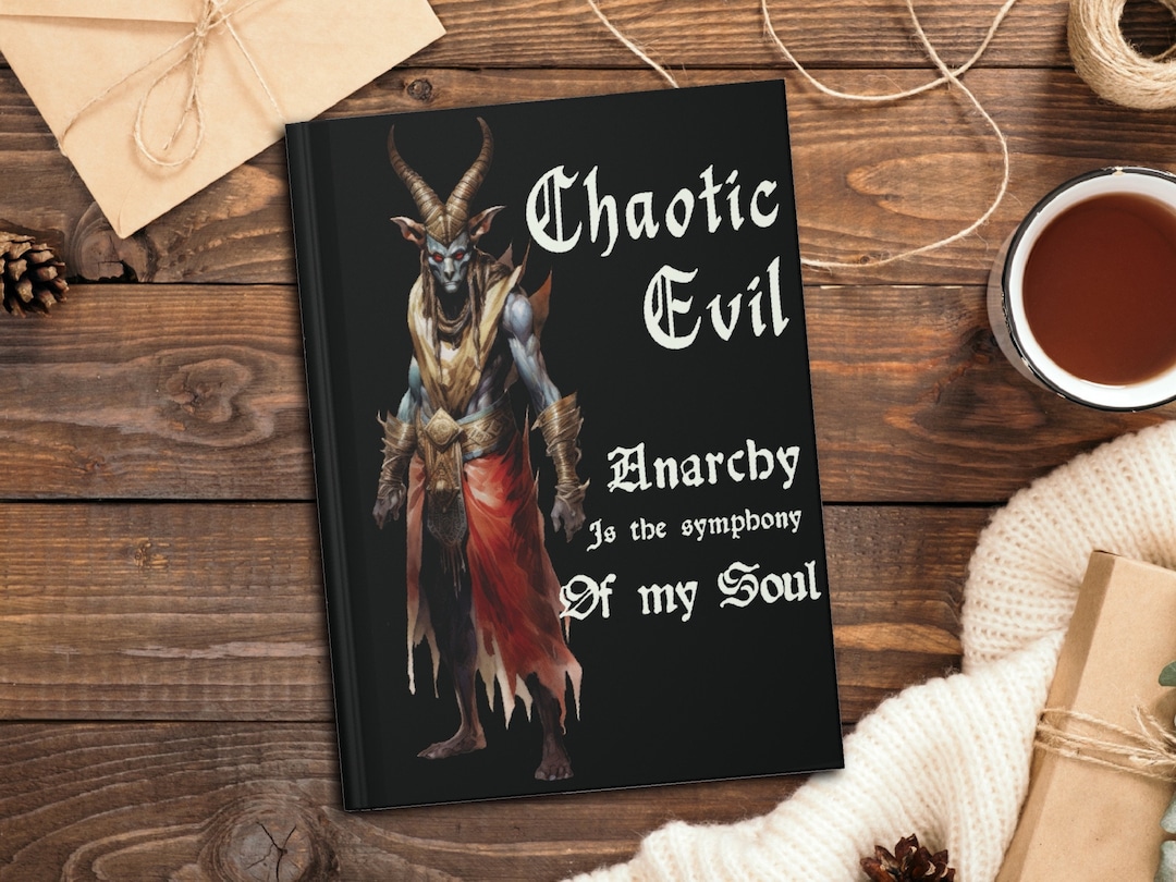 Dnd Custom Journal Chaotic Evil Character Alignment, Campaign Journal ...