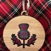 Wooden Scottish Tartan Keyrings - Etsy UK