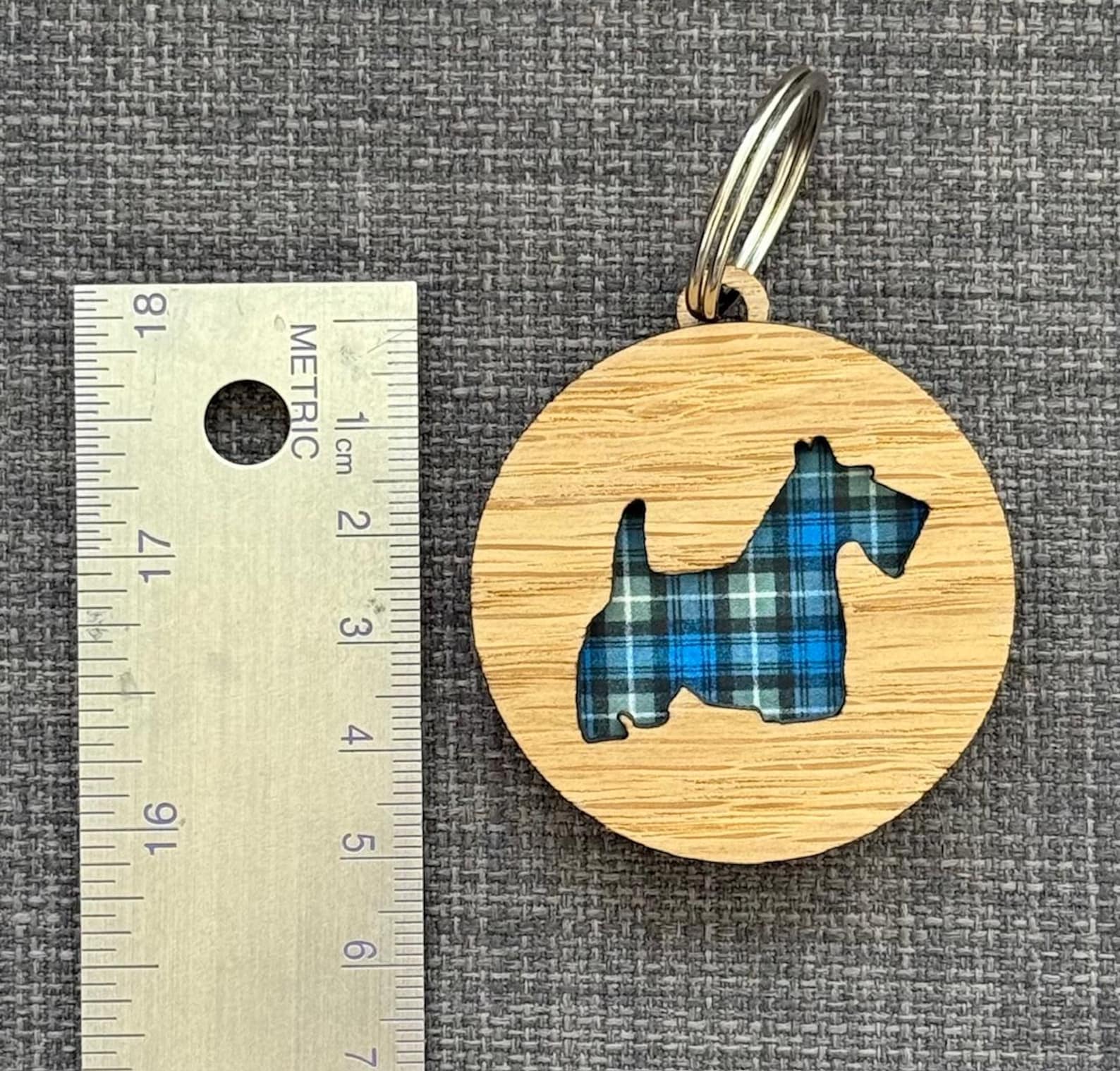 Wooden Scottish Tartan Keyrings - Etsy UK