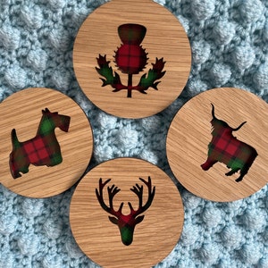 Wooden Scottish Coasters - Etsy