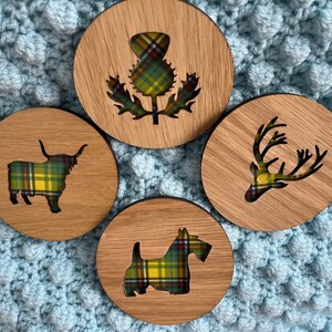 Wooden Scottish Coasters - Etsy