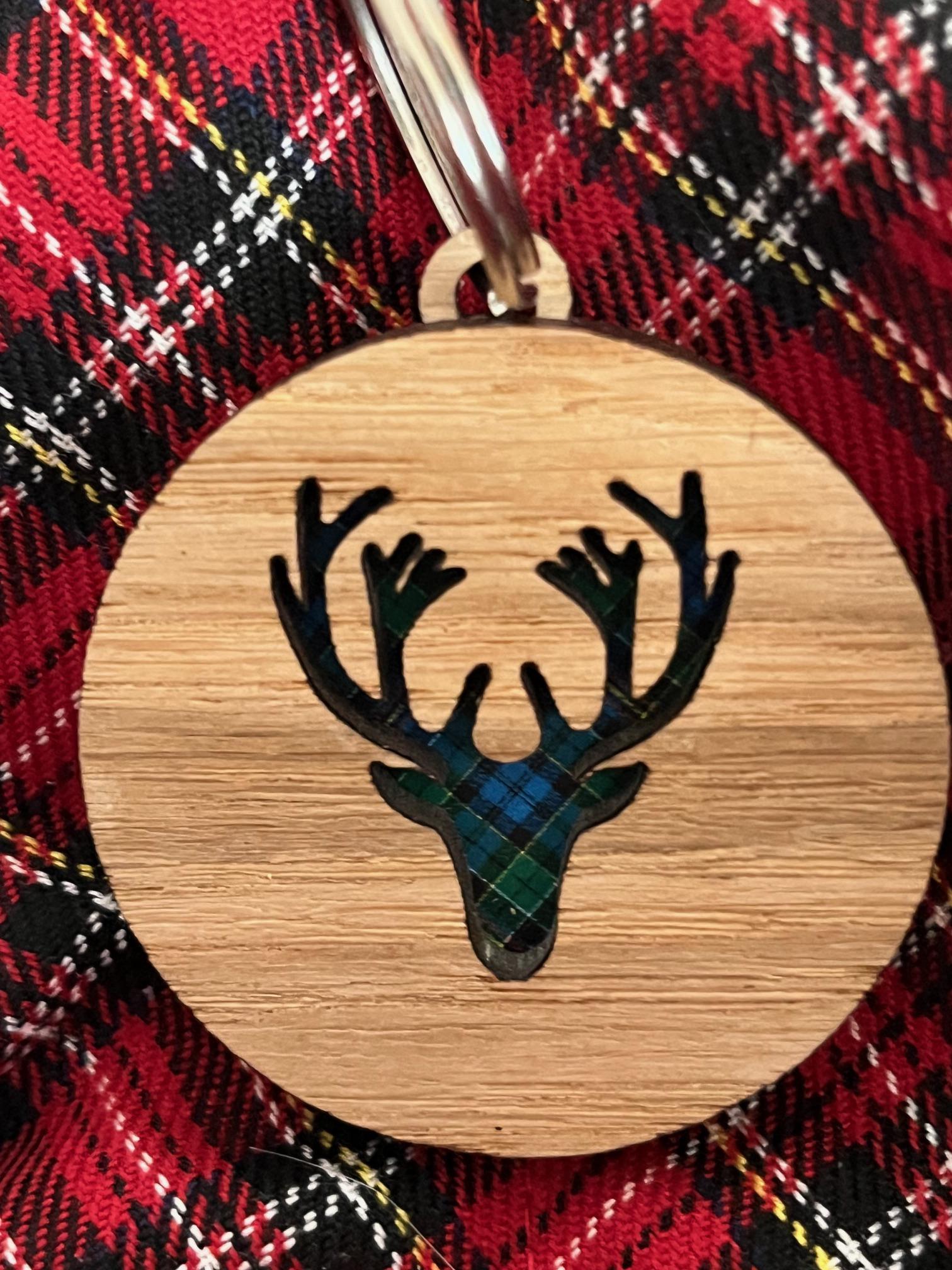 Wooden Scottish Tartan Keyrings - Etsy UK