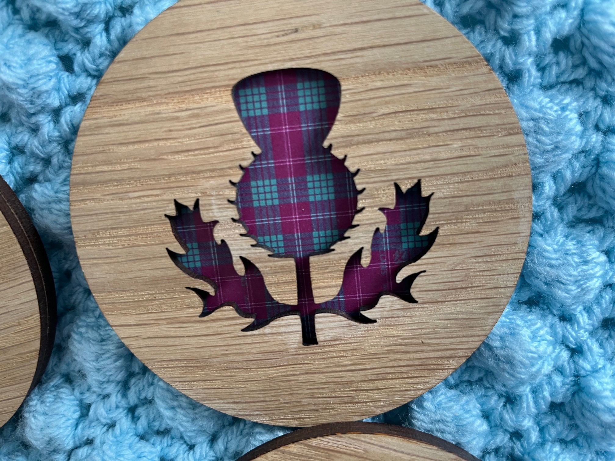Wooden Scottish Coasters Custom Order - Etsy UK