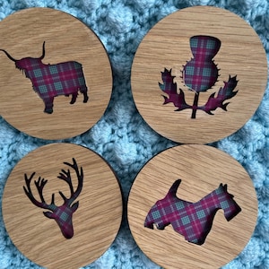 Wooden Scottish Coasters - Etsy
