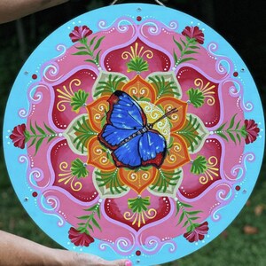 Blue Butterfly Mandala - Etsy