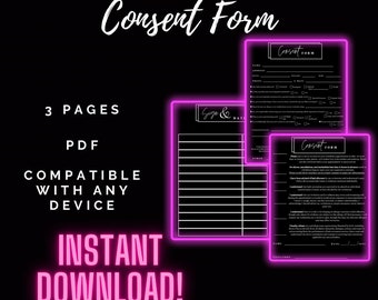 Lash Client Record Digital Download PNG PDF Lash Artist - Etsy