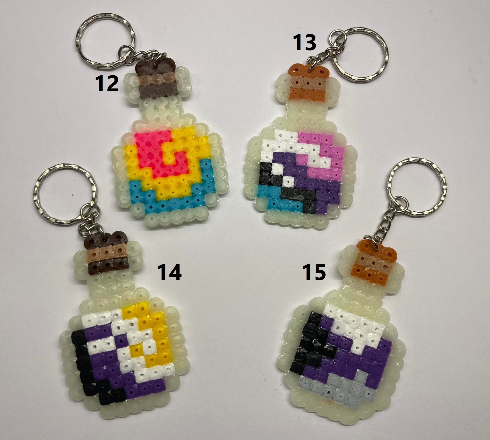 Charity Pride NIGHT GLOW Potion Bottle Keychain - Etsy