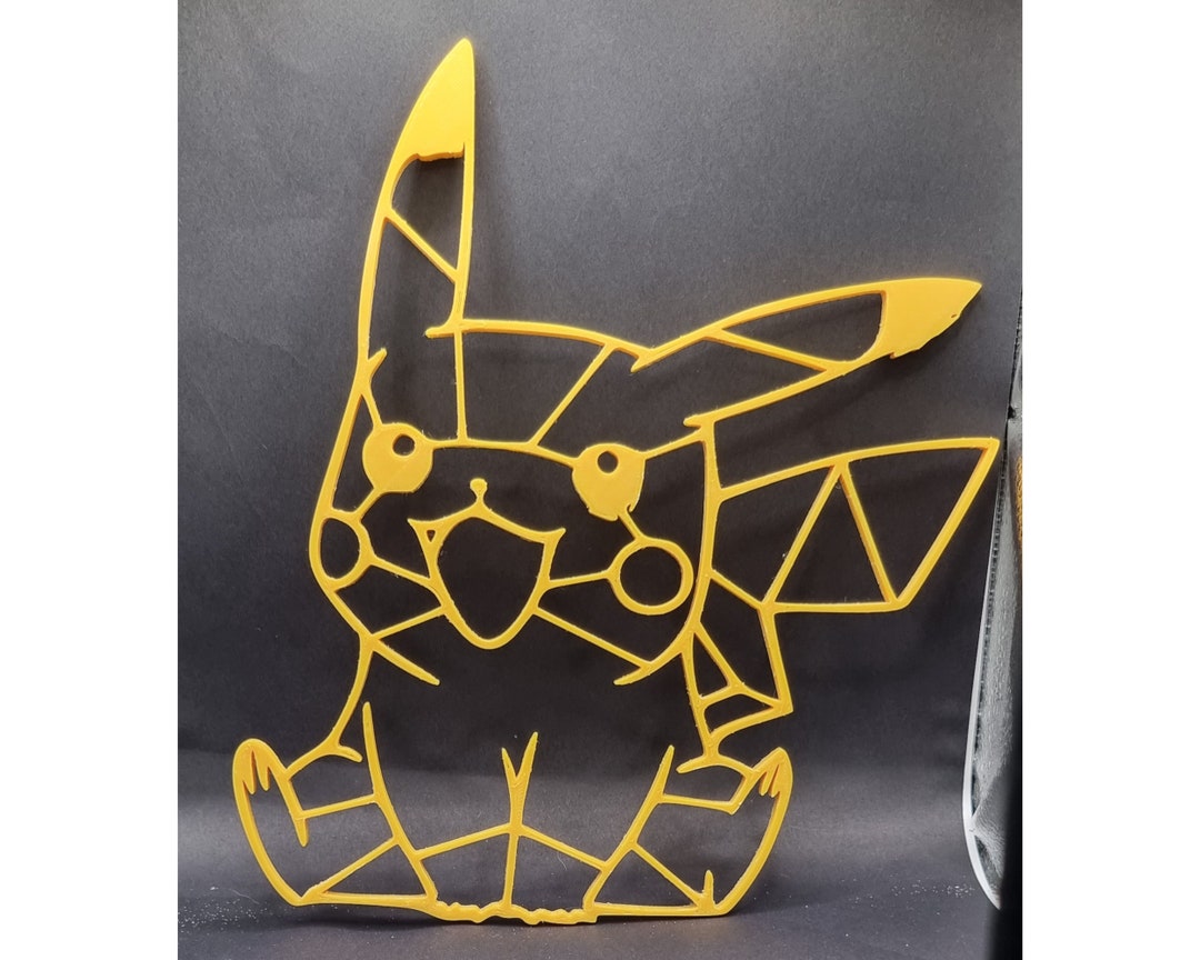 Pokemon Pikachu Style Wall Art Pikachu Nintendo Themed Wall - Etsy