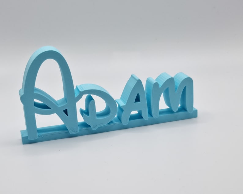 Personalised 3D Printed Disney Inspired Name Plaque Gift or - Etsy